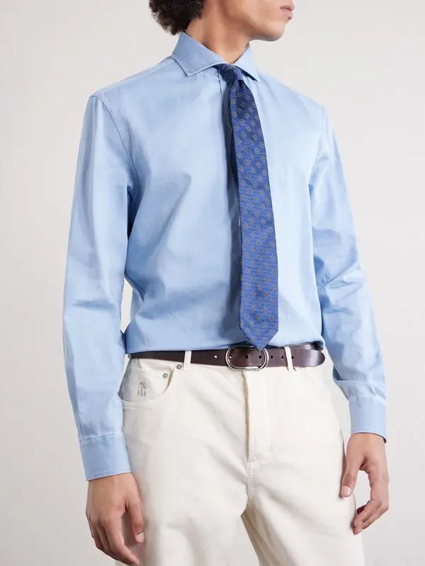 Brunello Cucinelli Silk Jacquard Neck Tie