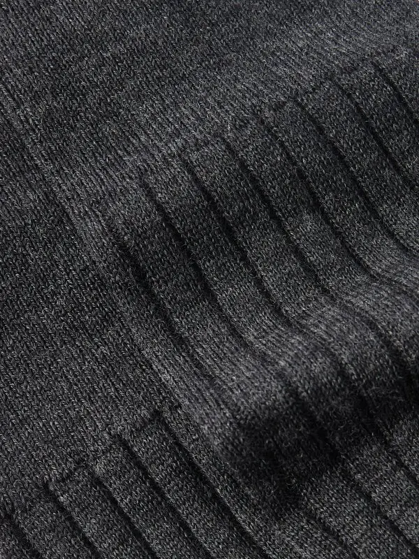 Brunello Cucinelli Ribbed Wool And Cashmere-blend Socks