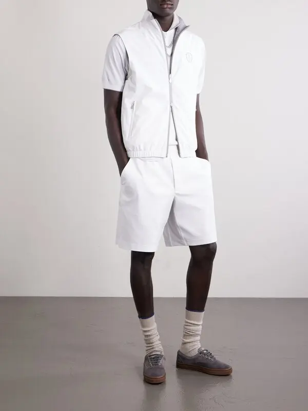 Brunello Cucinelli Logo-appliquéd Shell Golf Vest