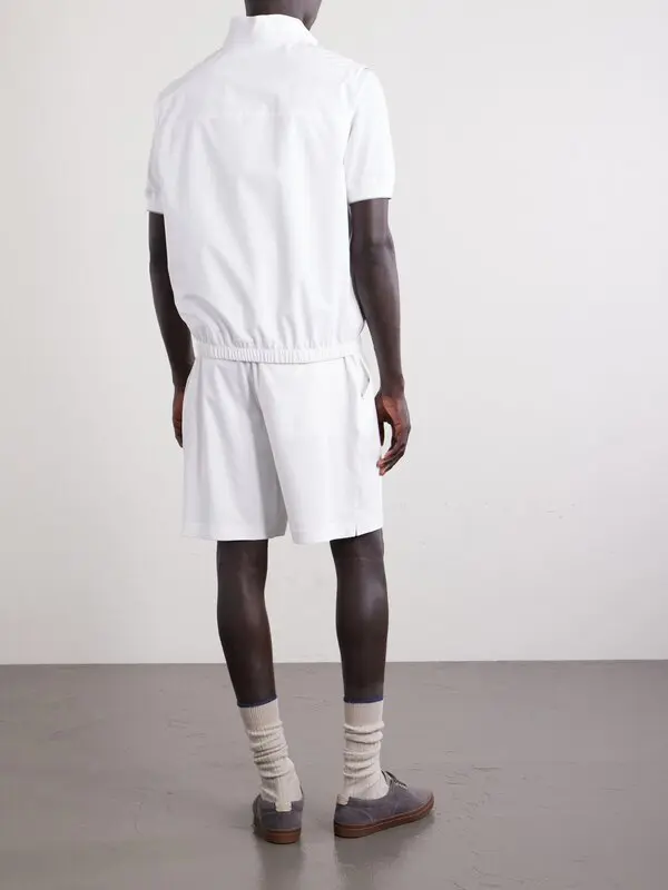 Brunello Cucinelli Logo-appliquéd Shell Golf Vest