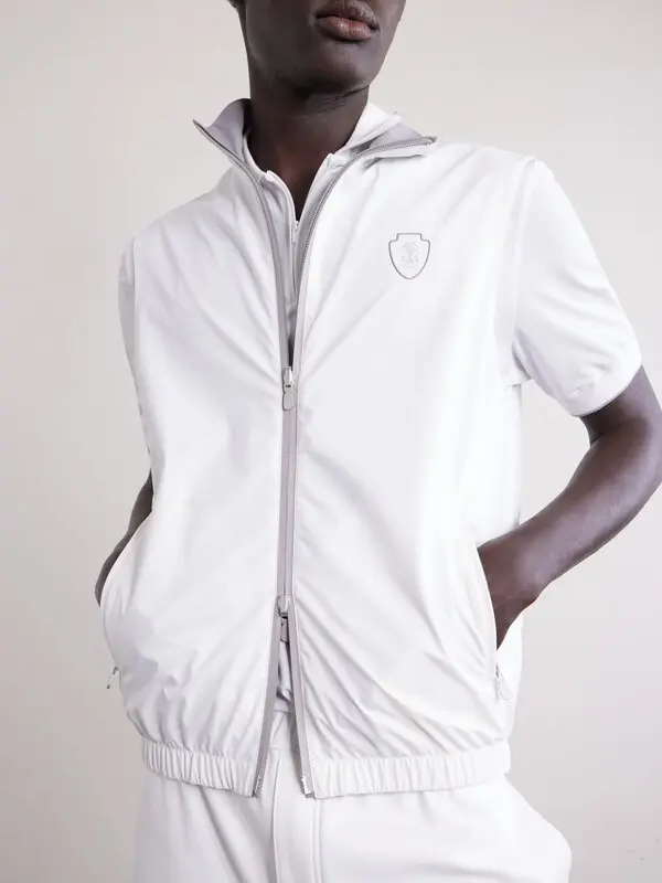 Brunello Cucinelli Logo-appliquéd Shell Golf Vest