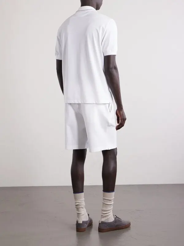 Brunello Cucinelli Logo-appliquéd Jersey Polo Shirt