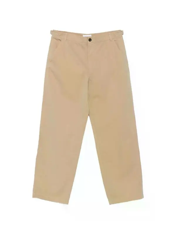Alexander McQueen Buckled Straight-leg Trousers - Neutrals