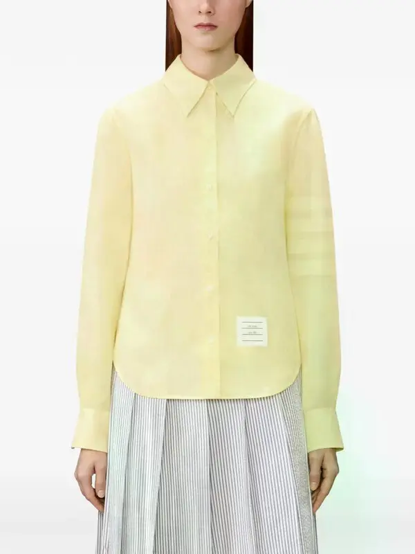 Thom Browne 4-bar Linen Shirt