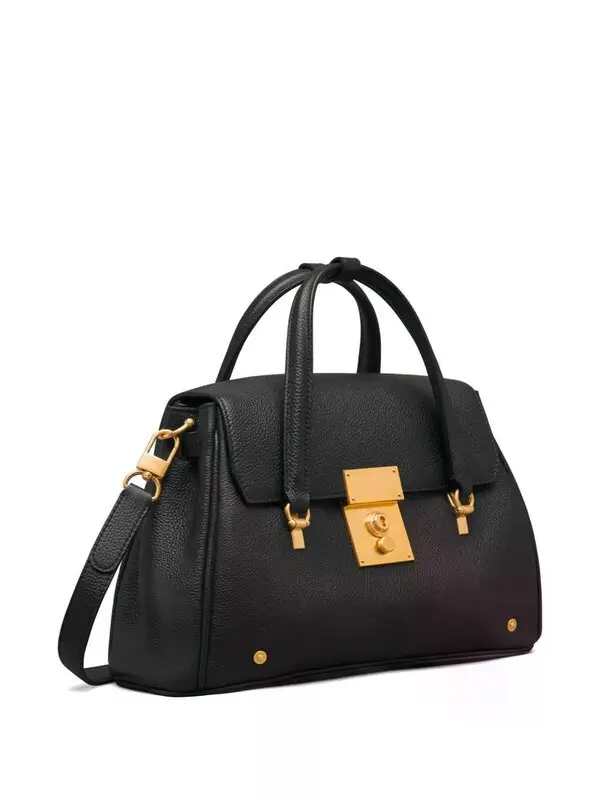 Thom Browne Small Bolton Leather Tote Bag