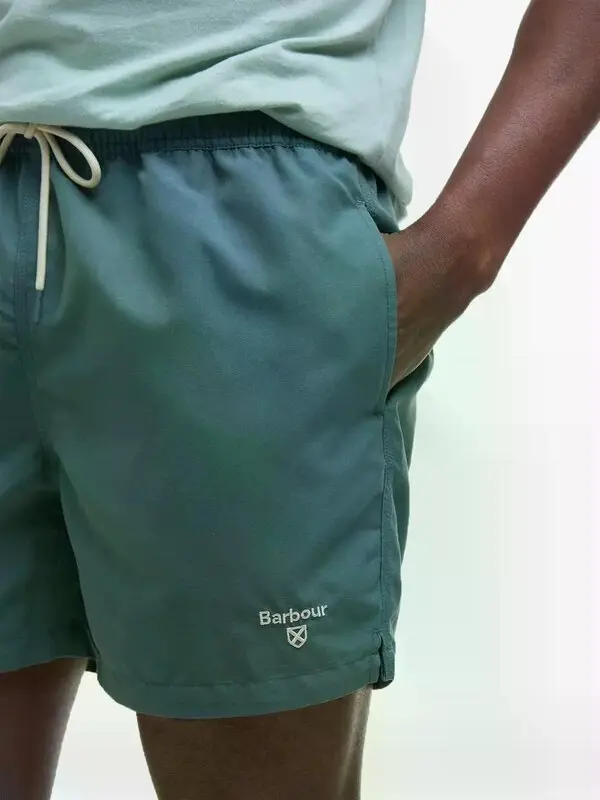 Barbour Logo-embroidered Swim Shorts