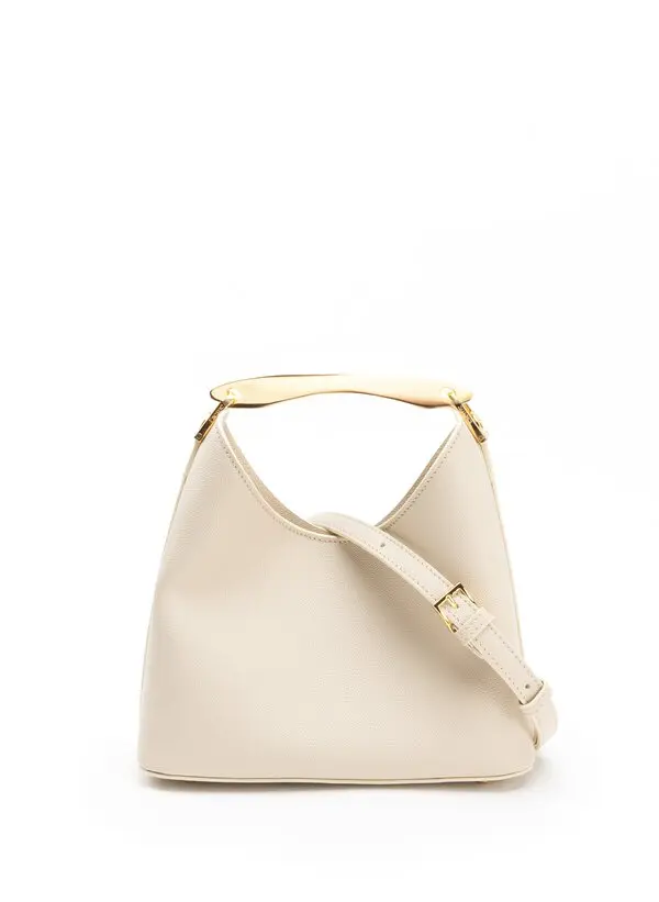 ELLEME Small Boomerang Bag In Caviar Leather - Beige