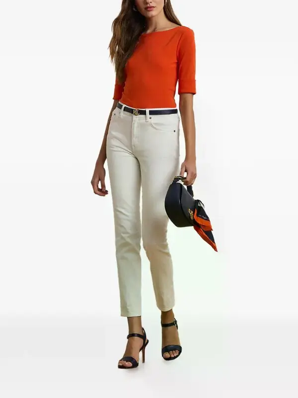 Ralph Lauren Jersey Boat Neck T-shirt