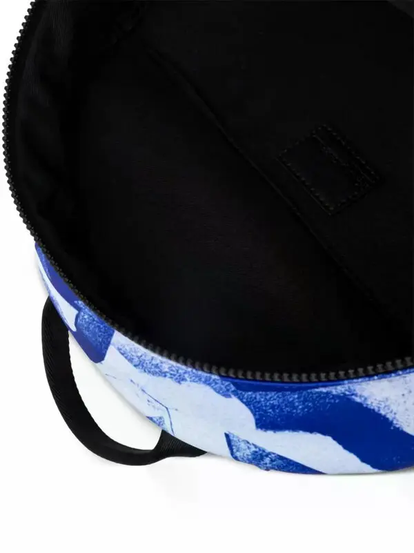 Karl Lagerfeld Graffiti Print Logo Patch Backpack