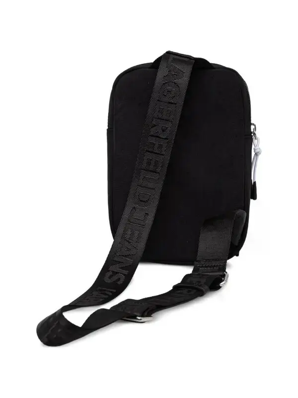 Karl Lagerfeld Logo Print Bungee-cord Belt Bag