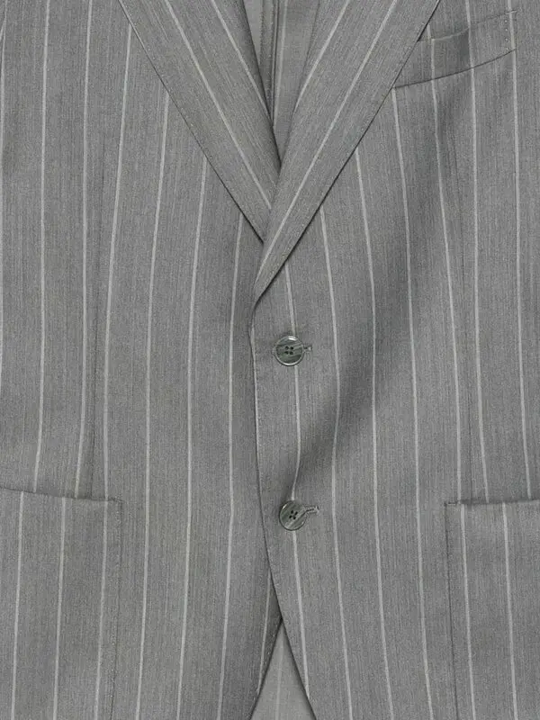 LUIGI BIANCHI MANTOVA Pinstripe-pattern Notch-lapel Suit