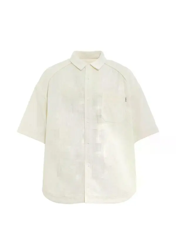 JUUN.J Waffle-knit Chest-pocket Shirt