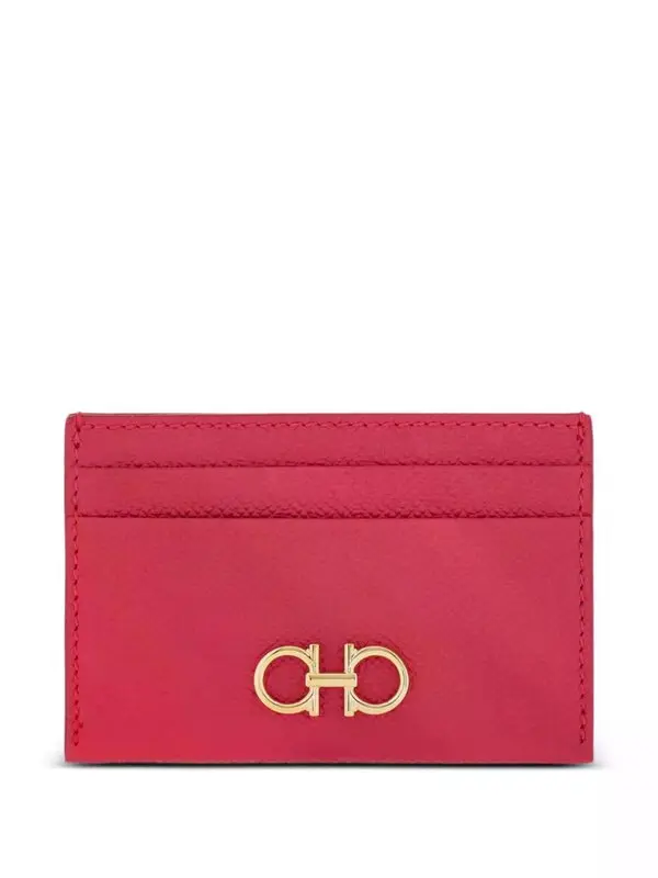 FERRAGAMO Gancini Credit Card Holder - Pink
