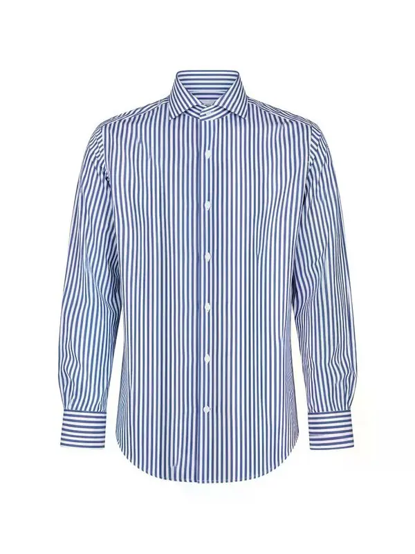 GUGLIELMINOTTI Striped Long-sleeved Shirt