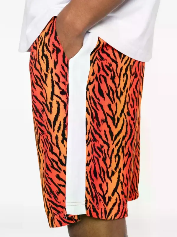 BLUE SKY INN Tiger Print Side Stripe Shorts
