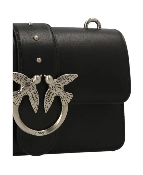 Pinko Love One Logo Plaque Mini Crossbody Bag