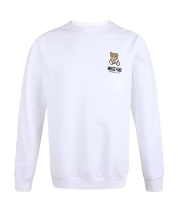 Moschino Logo Sweater - White