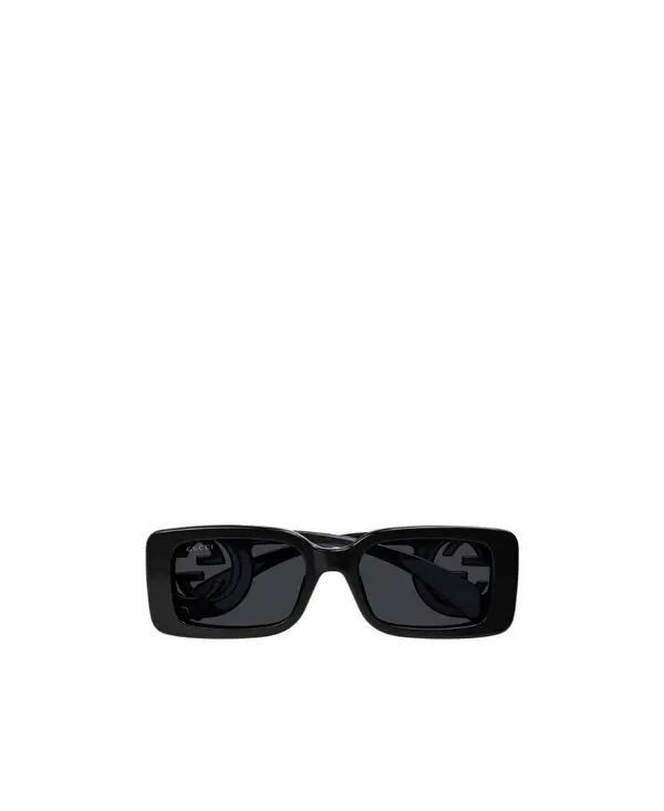 Gucci Rectangular Sunglasses - Black