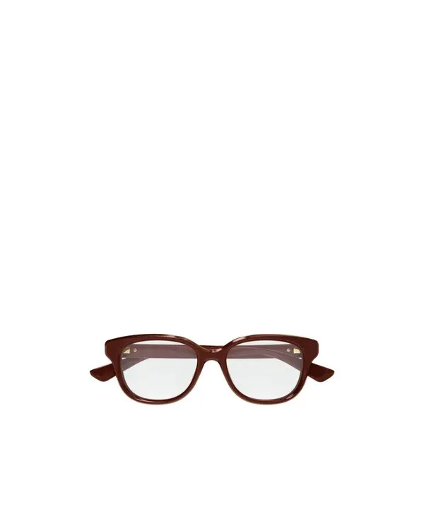 Gucci Square Frame Eyeglasses - Red