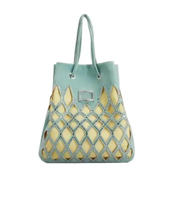 ROGER VIVIER Mini Viv' Pocket Queeny Bag - Gray