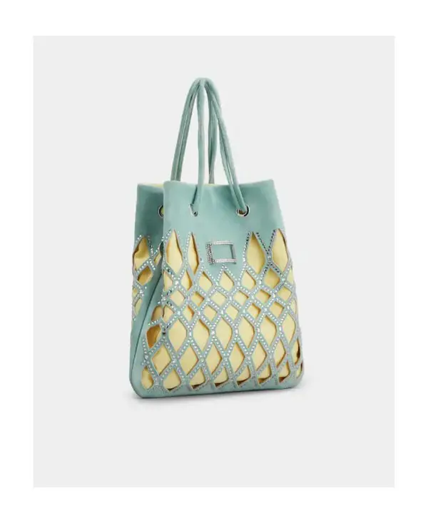 ROGER VIVIER Mini Viv' Pocket Queeny Bag - Gray