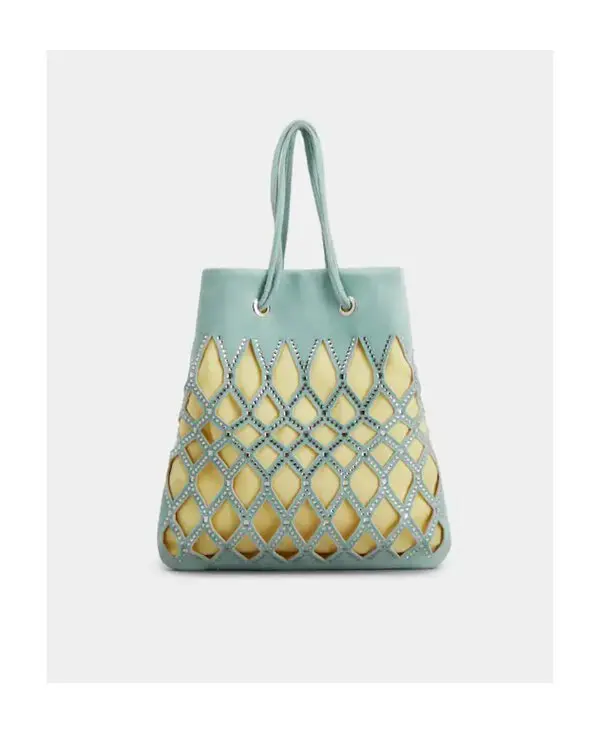 ROGER VIVIER Mini Viv' Pocket Queeny Bag - Gray
