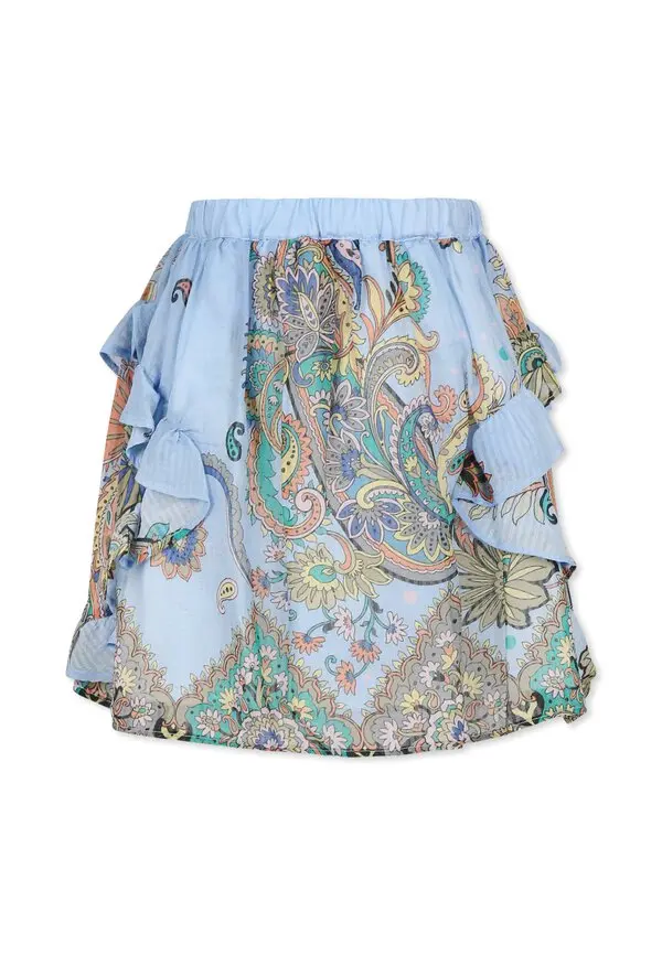 Etro Ruffled Paisley-print Skirt