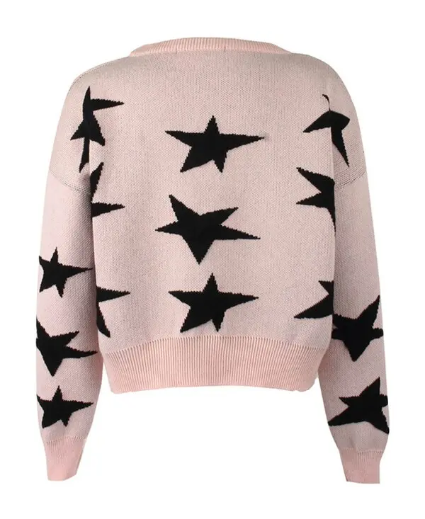 MSGM Star Pattern Knitted Pullover