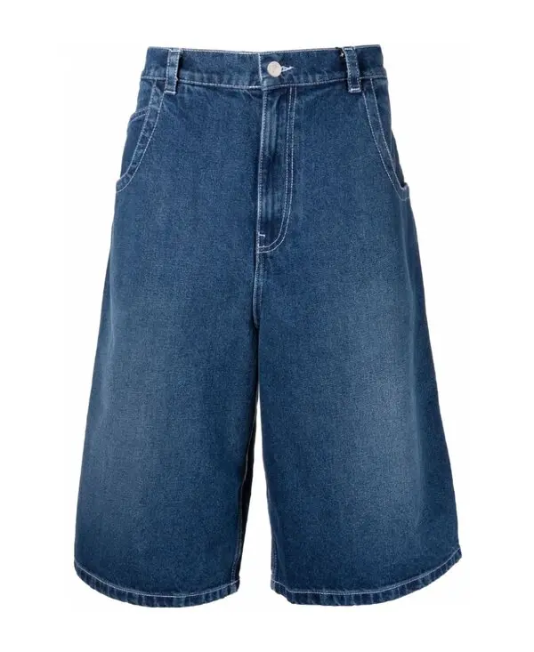 Kenzo Wide-leg Denim Shorts