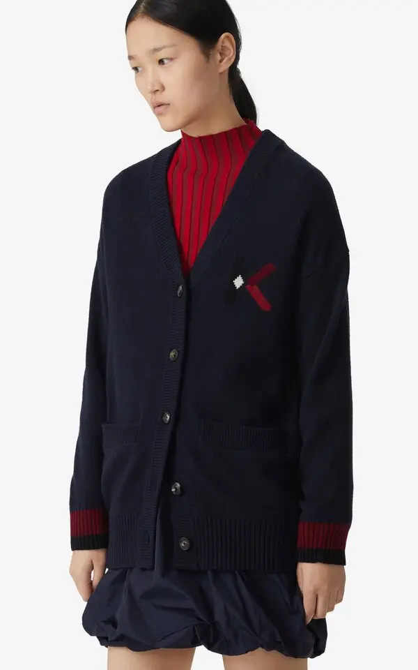 Kenzo K Logo V-neck Cardigan