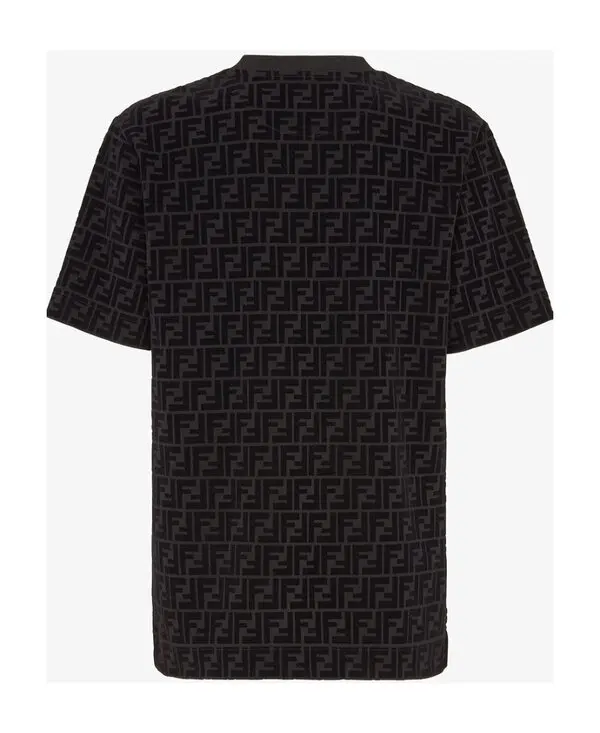 Fendi Ff Motif Oversized T-shirt - Black
