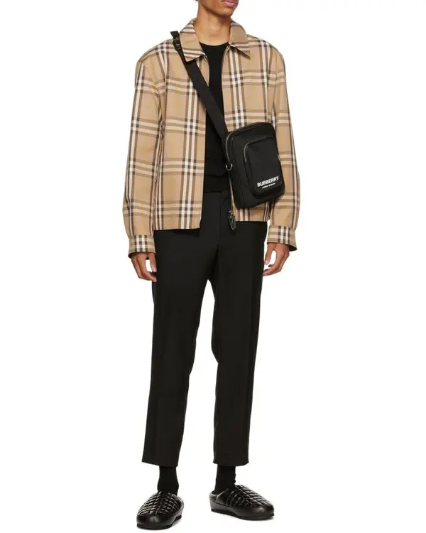 Burberry Kieran Logo Printed Shoulder Bag