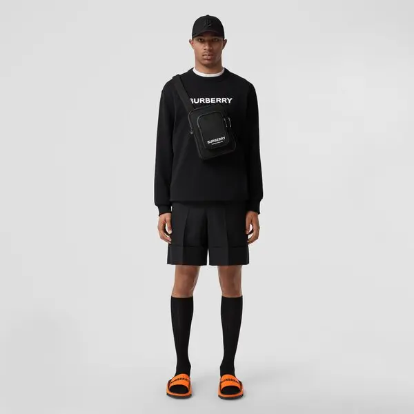 Burberry Kieran Logo Printed Shoulder Bag