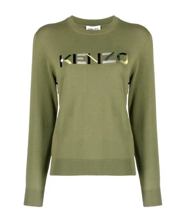 Kenzo Logo Embroidered Crew Neck Jumper