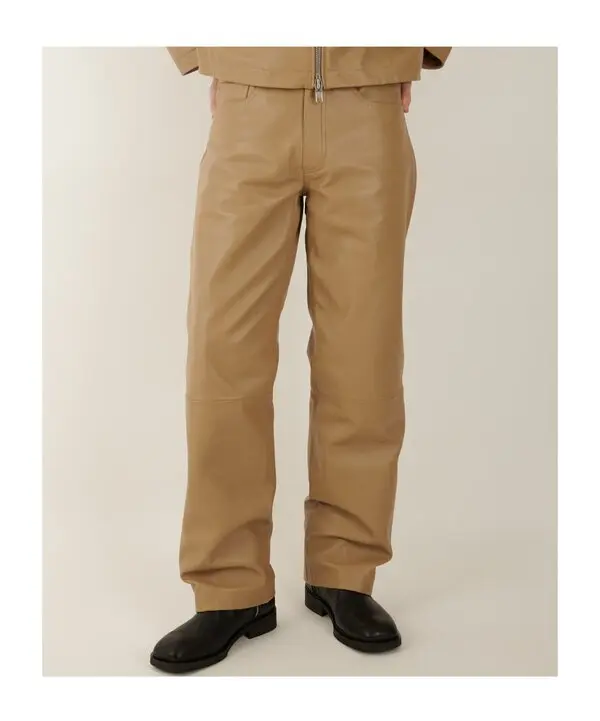 SUNFLOWER Leather Pants With Belt Loops