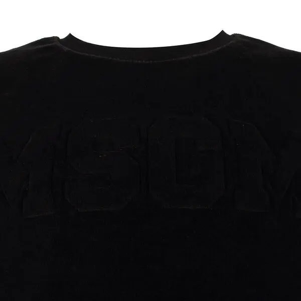 MSGM Logo Pullover With Ribbed Details - Black