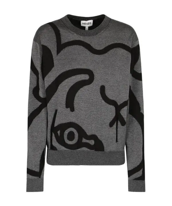 Kenzo Devoré-effect Cotton Jumper