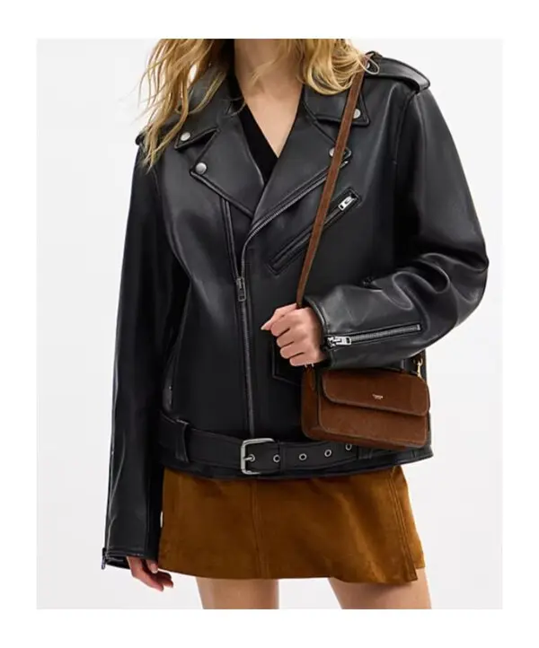 COACH Elora Top Handle Crossbody Bag In Suede - Brown
