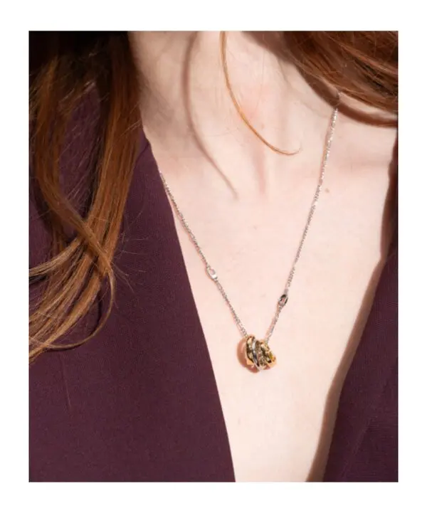 COACH Pendant Detailed Chain Necklace