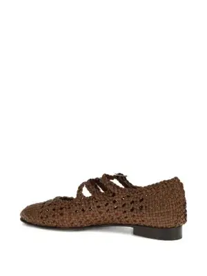 CAREL Ariana Woven Mary Jane Flat - Green