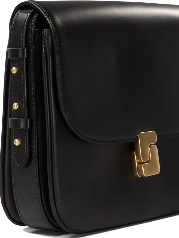 Soeur Structured Flap Crossbody Bag