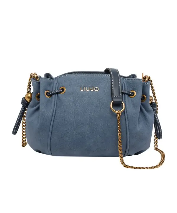 Liu Jo Logo Lettering Drawstring Bag - Blue