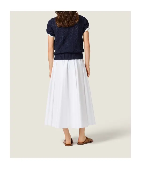Miu Miu Cotton Polo Shirt - Navy Blue