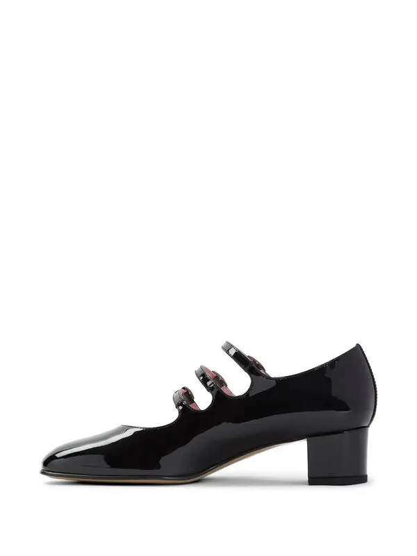 CAREL Kina Patent Leather Buckle Strap Pumps