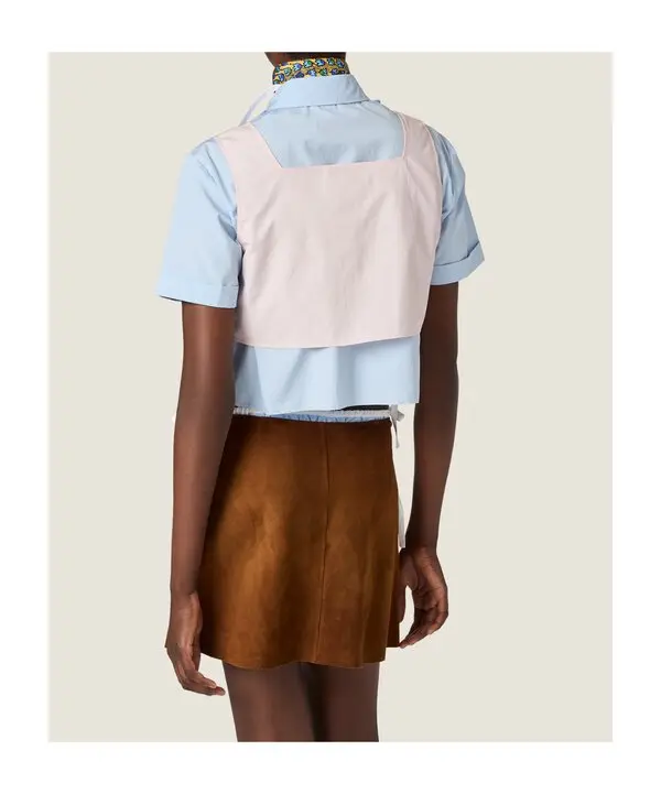 Miu Miu Poplin Crop Top