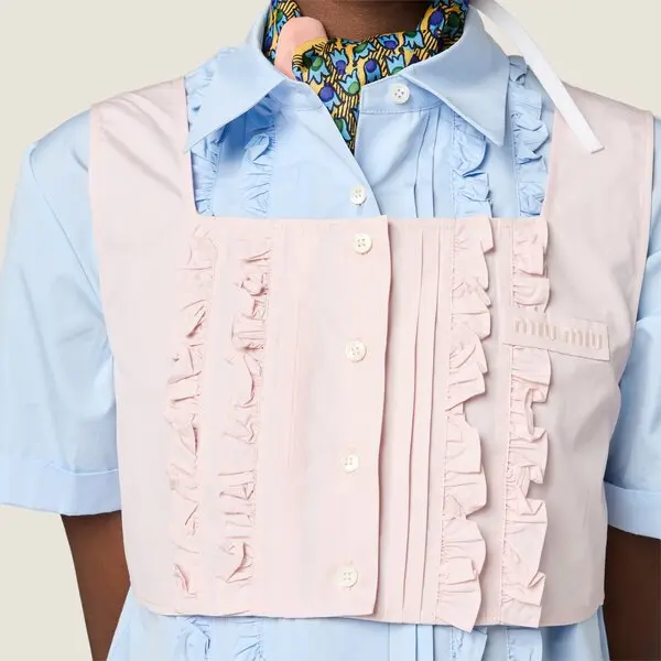 Miu Miu Poplin Crop Top