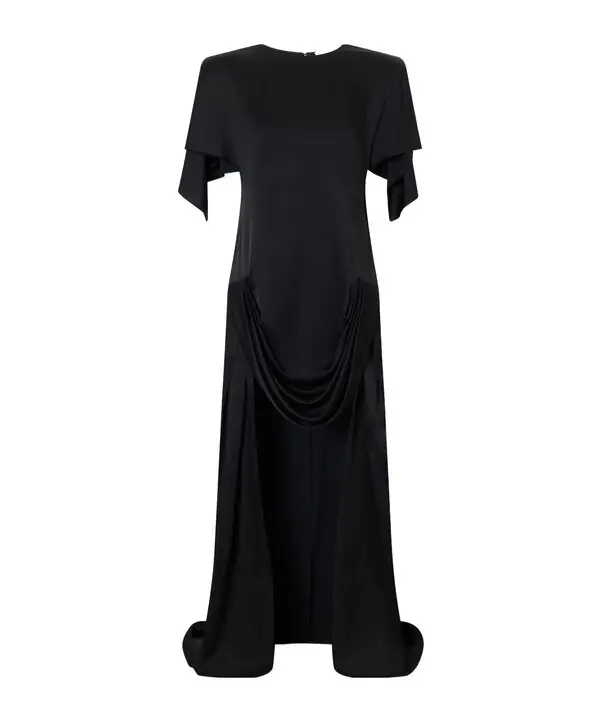 Stella McCartney Gathered Satin Mini Dress