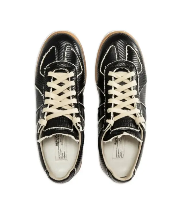 MAISON MARGIELA Replica Panelled Sneakers - Black