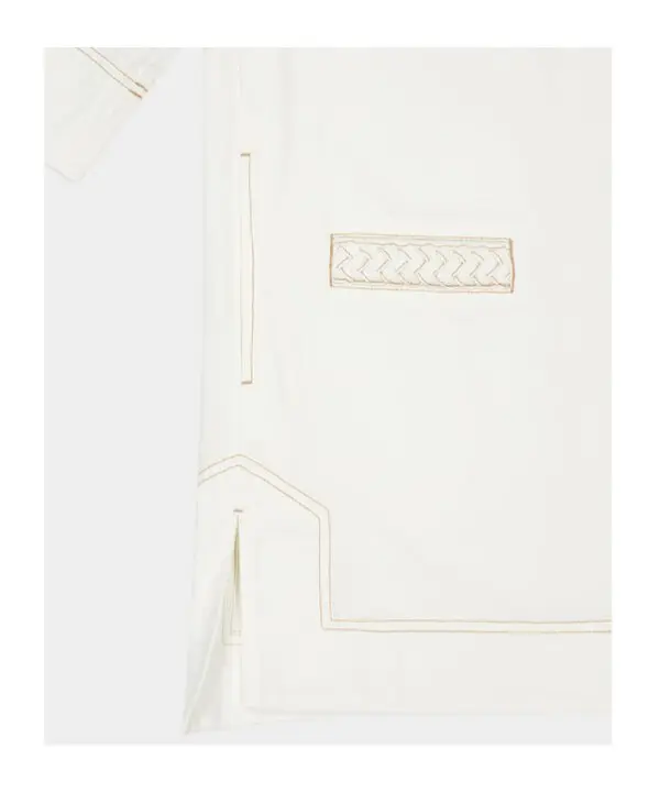 Zimmermann Collared Cotton Dress With Concealed Placket