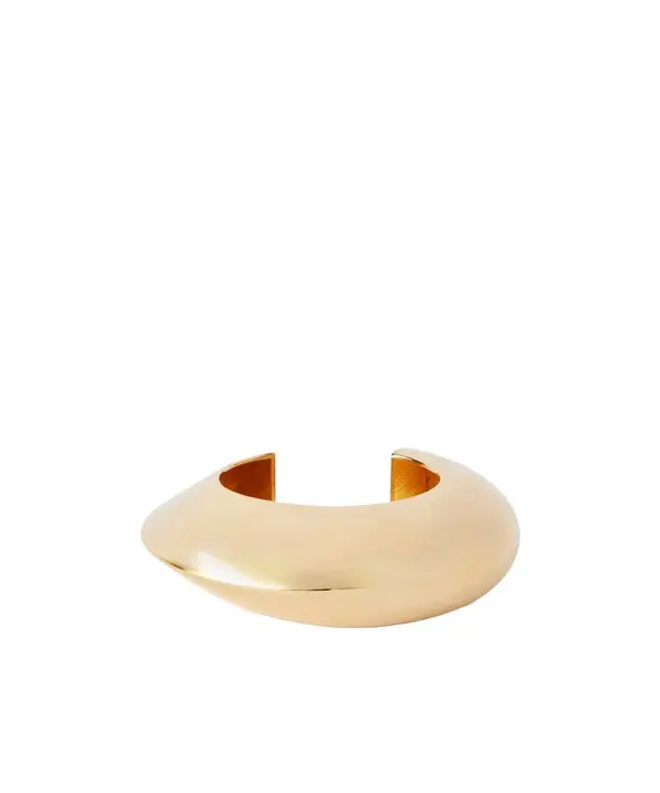 Alaïa Edge Gold-plated Brass Cuff - Yellow